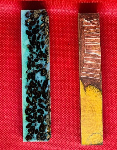 HC Hybrid Resin Design (2) Pen Blanks - Alumilite Resin & Eye Candy ...