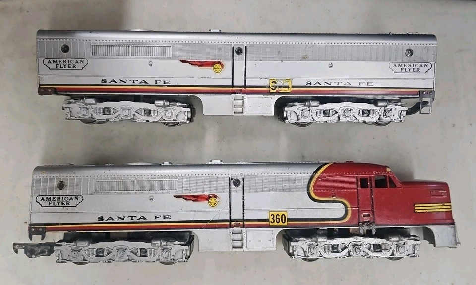 American Flyer, Santa Fe #360 & #364 PA Diesel Engines, See Ad. (F25 ...