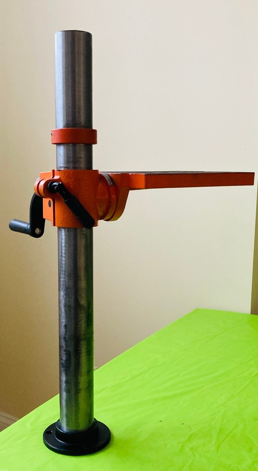 Drill Press Column Assembly and Crank-adjustable Work Table for DIY ...