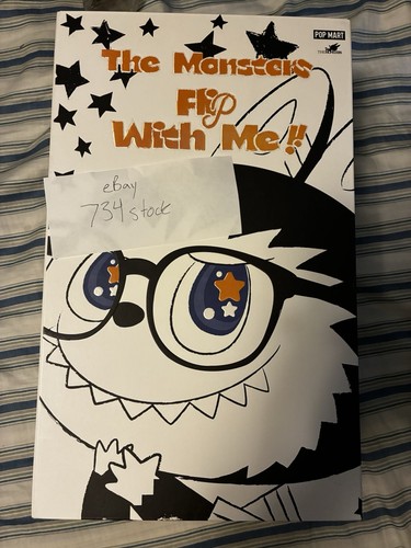 Labubu Flip With Me LARGE Plush Doll POP MART THE MONSTERS 100% ...