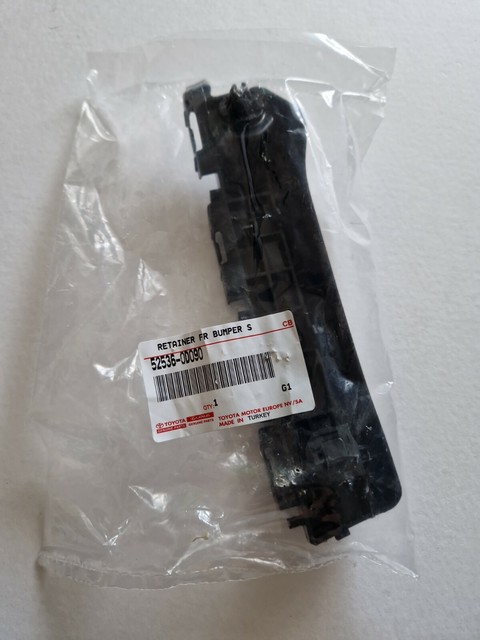 Genuine Toyota Yaris 2011 Onwards NSF Bumper Bracket Part No - 52536 ...
