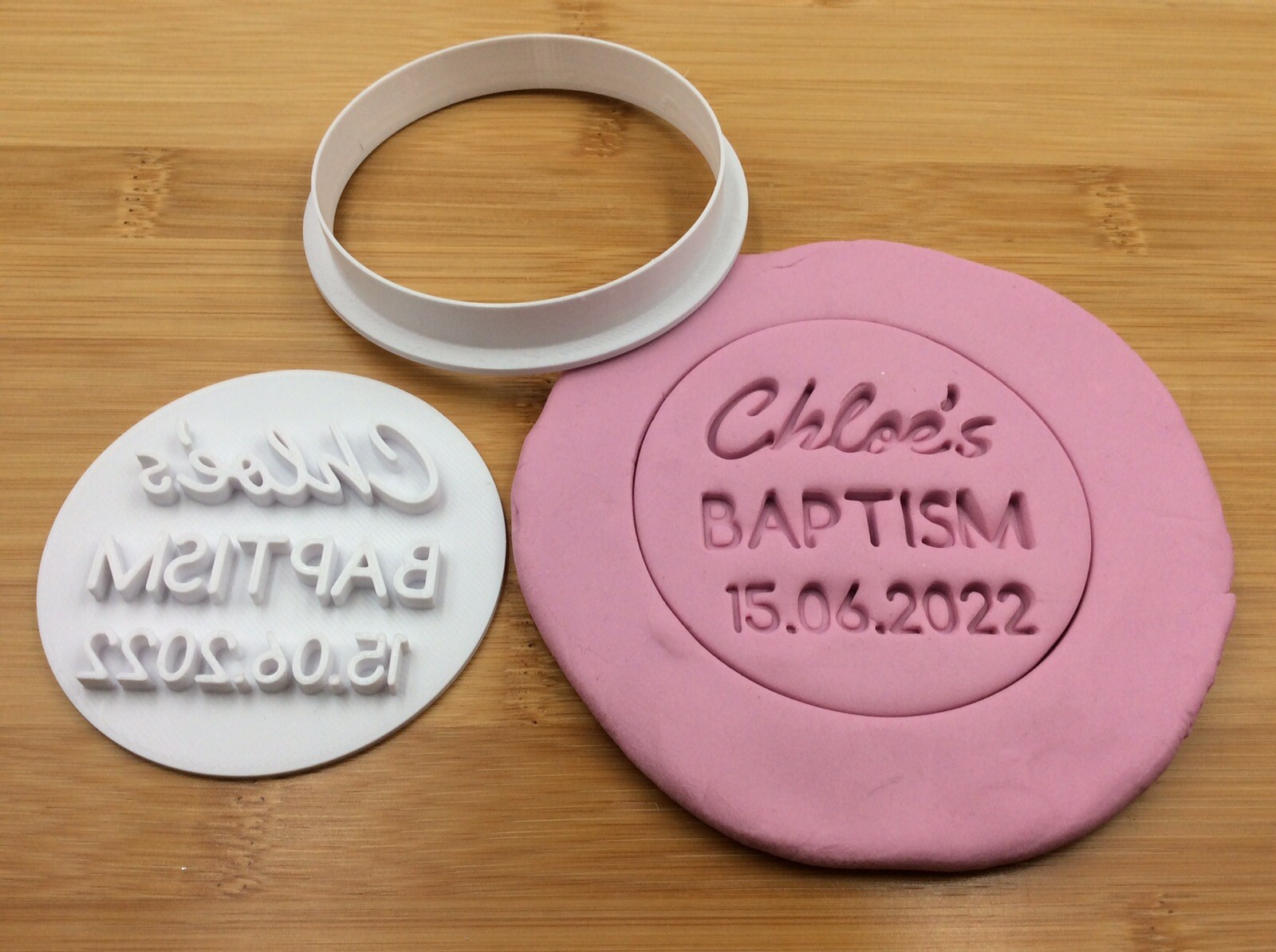 Custom Personalized Baptism Kids Name Cookie Cutter Biscuit Fondant | eBay
