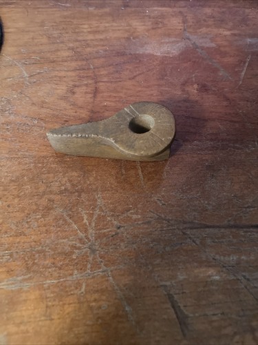 disc pipe mississippian brown steatite, believed to be from Macon ...