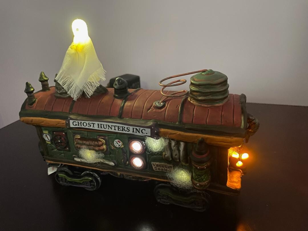 Dept 56 Halloween Haunted Rails Scary Ghost Hauler NIB- Sold w/Adapter ...