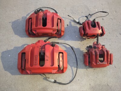 2006-2010 BMW M5 M6 Factory OEM Red Front Rear Brake Calipers 2007 2008 ...