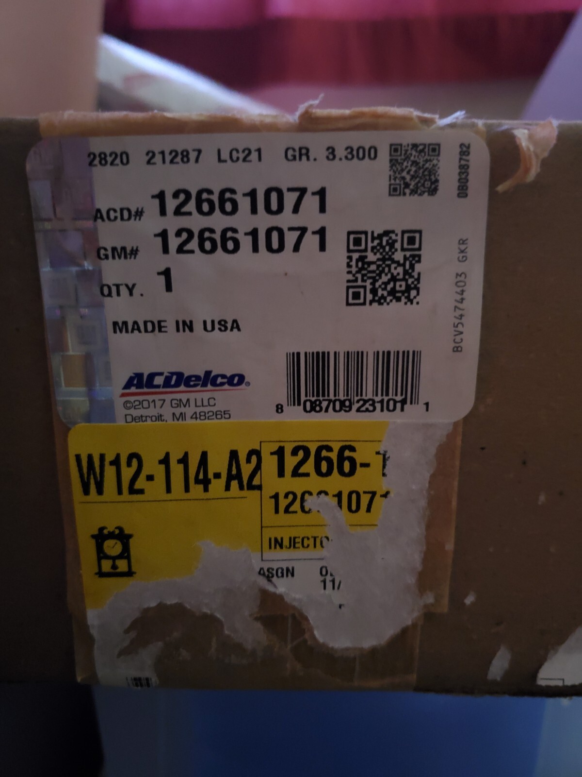 ACDelco GM Original Equipment 12661071 Indirect Fuel Injector 6.6 ...