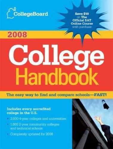 College Board College Handbook by College Board Staff (2007, Trade ...