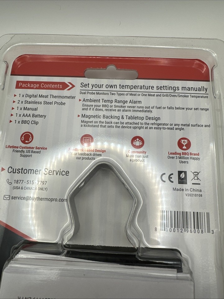 ThermPro TP-17 Digital Cooking Food Thermometer Dual Probe NIB | eBay