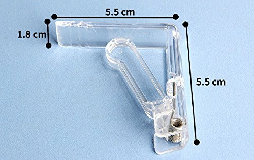 20Pcs Clear Plastic Tablecloth Clips Spring Loaded Tablecover Table ...