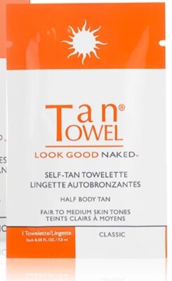 *Guaranteed NEW* Tan Towel Half Body CLASSIC Self-Tan Towelettes Buy ...