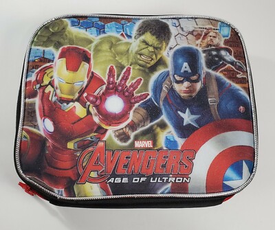 AVENGERS AGE OF ULTRON SOFT SIDED INSULATED LUNCH BOX BAG IRON MAN NWT ...