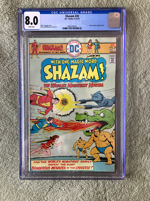 SHAZAM #20 (1975) CGC 8.0 DC COMICS WHITE PAGES!! | eBay