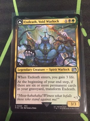 MTG Magic The Gathering Exdeath, Void Warlock FIN Final Fantasy ...