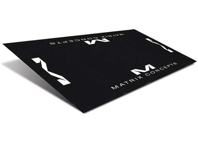 Matrix Concepts R8-100 R8 Rubber 2.5mm 4' x 8' Floor Mat Black/White | eBay