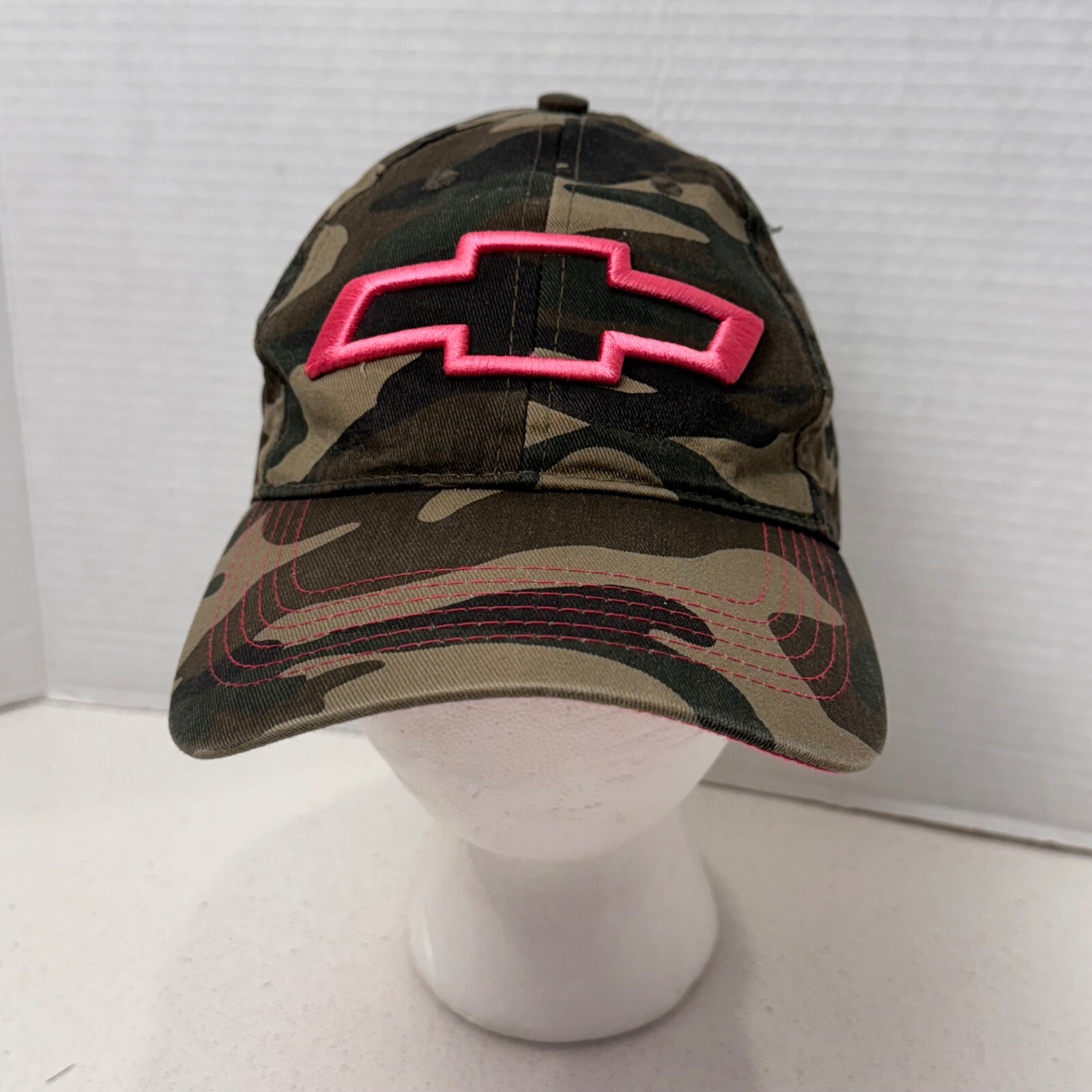 Chevrolet Camo Hat Pink Logo Accents Baseball Cap Wom… - Gem