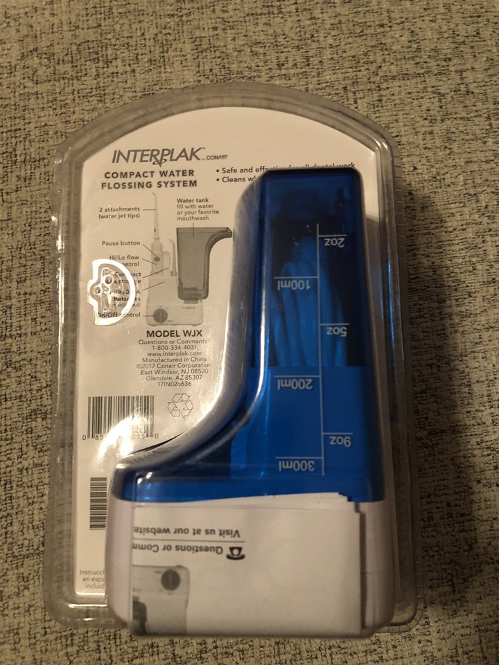 Interplak by Conair Compact Dental Water Jet Pick Flossing System WJX ...