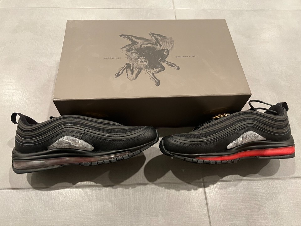 MSCHF x Lil Nas X Satan Shoes #598/666 Size 10 Air Max 97 Brand New in ...