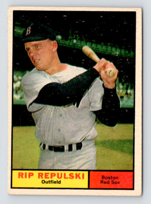 1961 Topps Card, #128 Rip Repulski, Boston Red Sox, see Video | eBay