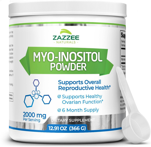 Zazzee Myo-Inositol Powder, 6 Month Supply, 183 Servings, 2000 Mg per ...