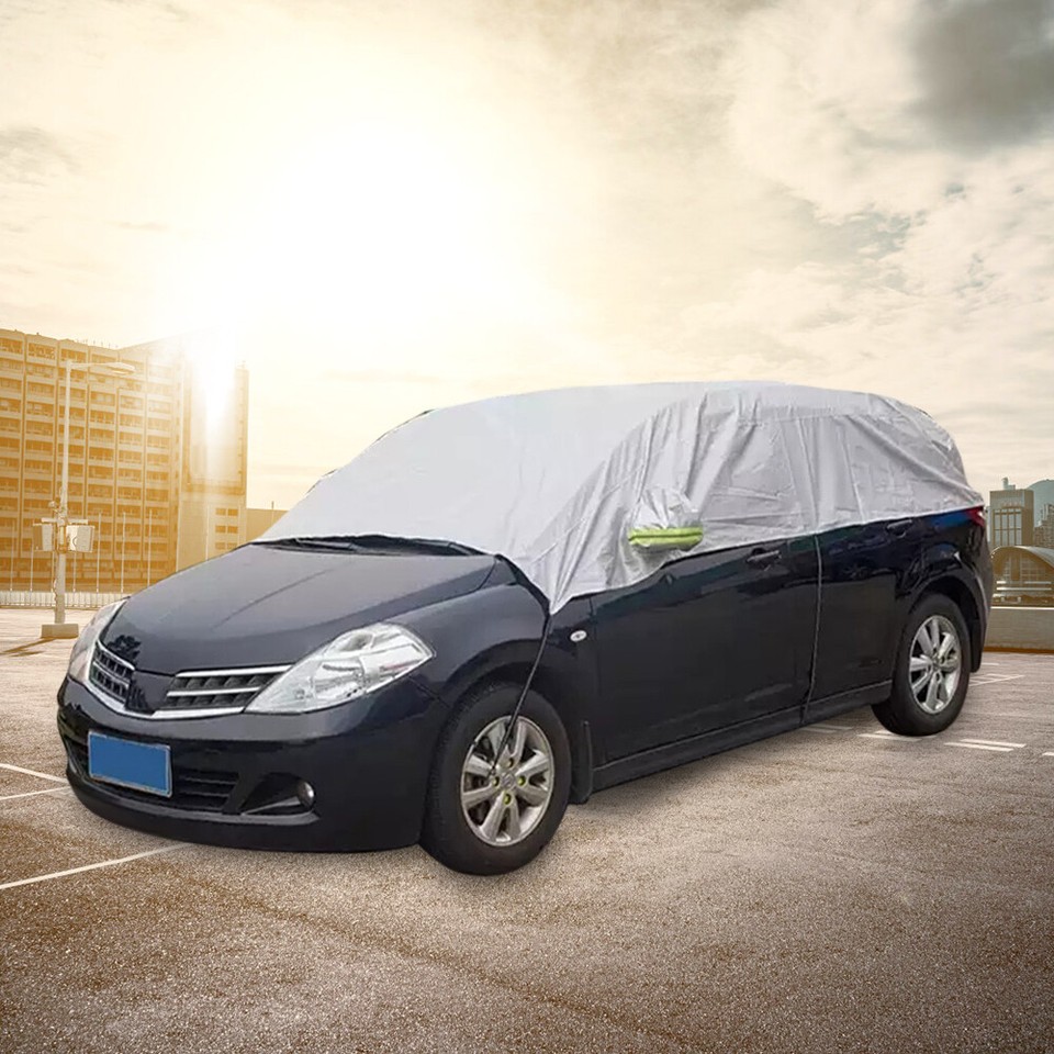 Half Car Cover Top Roof Sun UV/Rain Protection Waterproof Outdoor ...