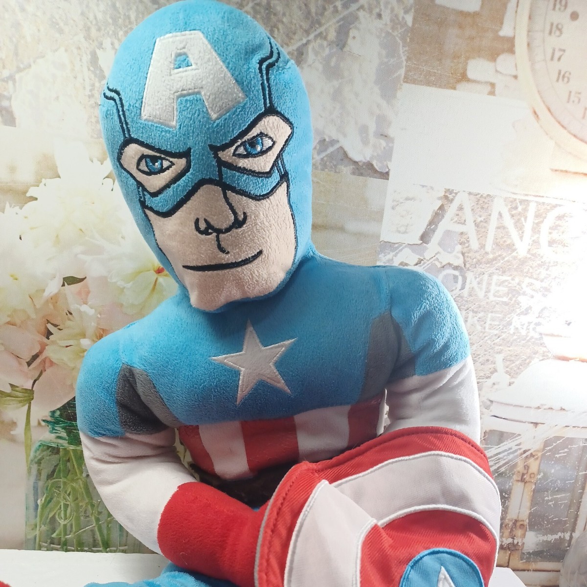 Captain America Plush Doll New From ShopDisney Mighty Marvel Super