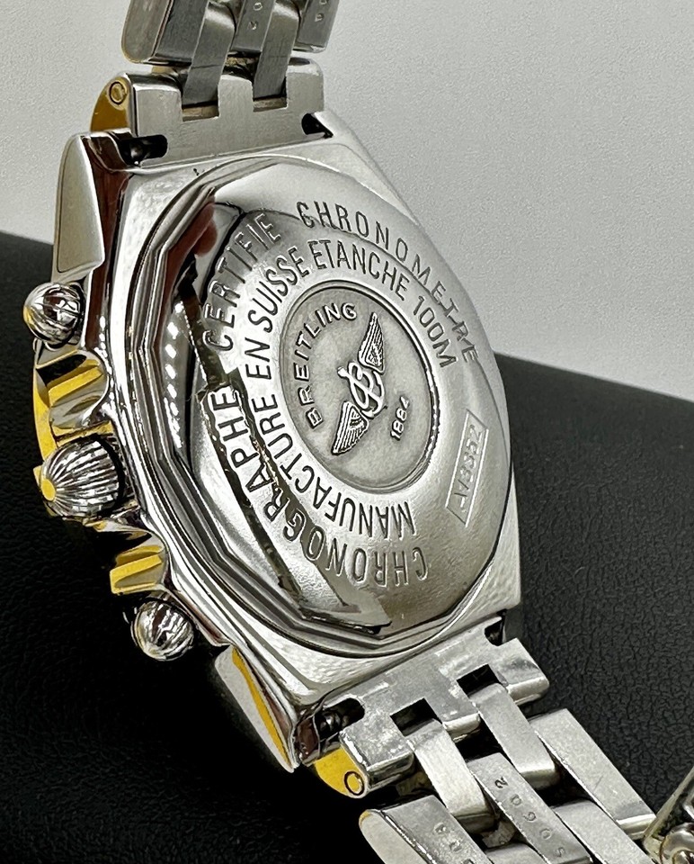 BREITLING Chronomat A13352 Chronograph 39mm Swiss Automatic Black Dial ...