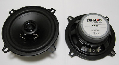 1x 13cm Visaton PX 13 130mm Auto DIN Coax Lautsprecher Boxen 2-Wege 5 ...