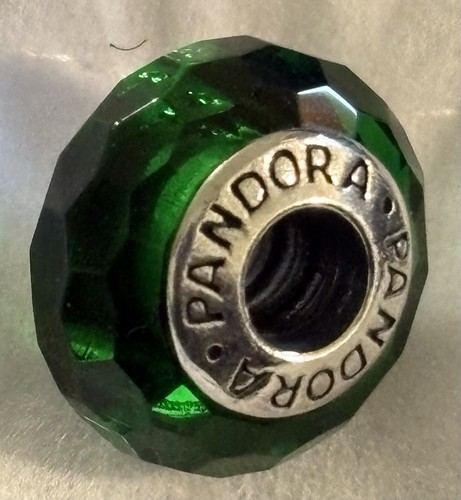 Pandora Murano Glass Bead Fascinating Emerald Green Charm | eBay