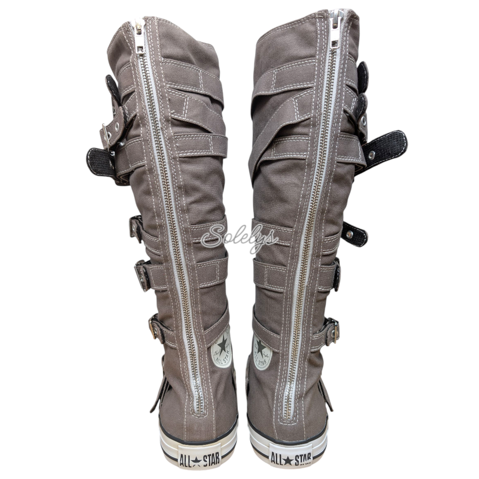 Converse 2012 XXHI 7 Strap Buckle Zipper Knee High Sneaker Boot M9.5 ...