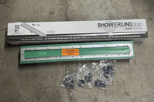 QuickDrain PVC2430D20 24" PVC Drain Body with a 2" Vertical Outlet ...