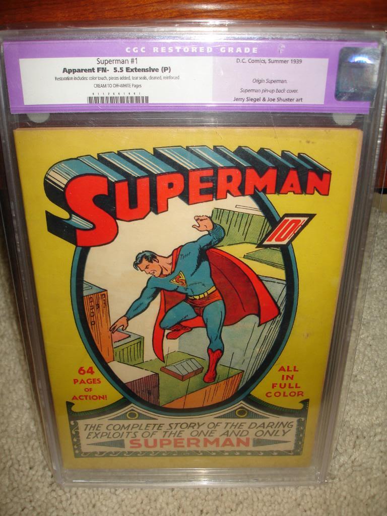 Superman #1 CGC 5.5 (R) 1939 - Mega key for Action Comics! Great ...