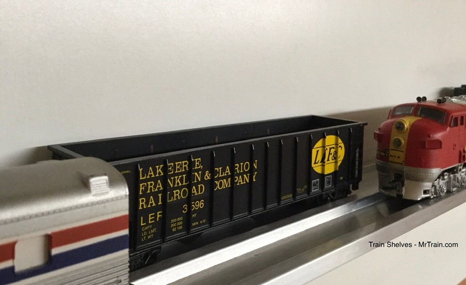 Model Train Shelves | Set of 2 | HO Scale Model Railroad Trains 48 INCH ...