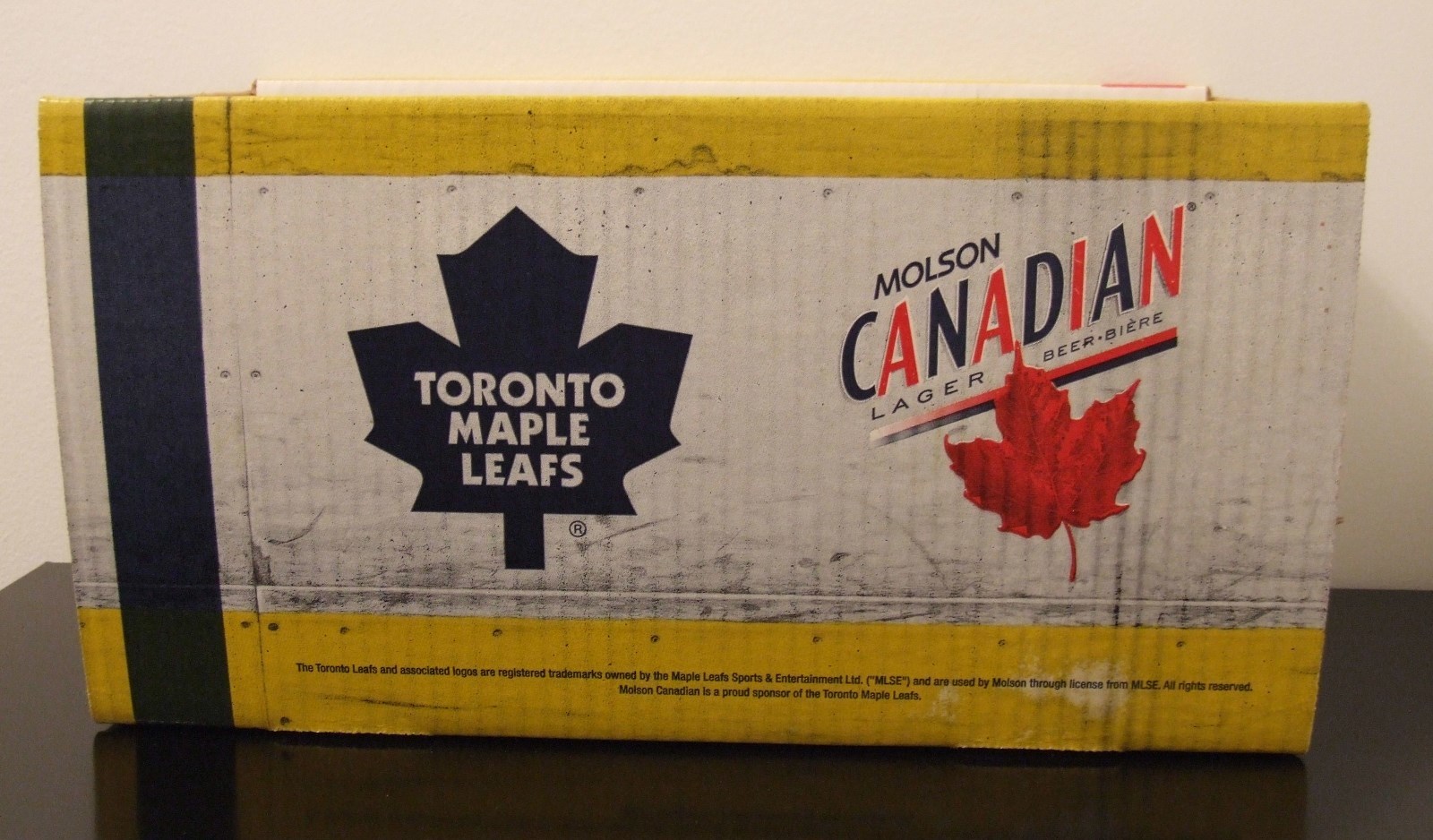 TORONTO MAPLE LEAFS MOLSON CANADIAN BUBBA BOX HOLDS TWO 5 LITRE MINI ...