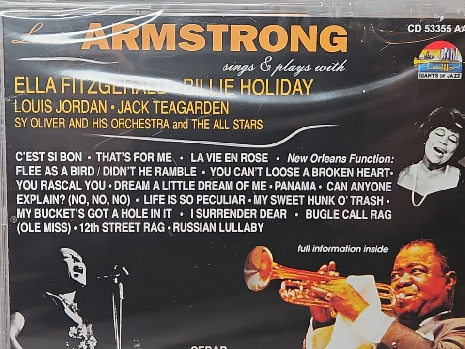 Louis Armstrong Sings & Plays With... (CD, 2000, Giants of Jazz) New ...