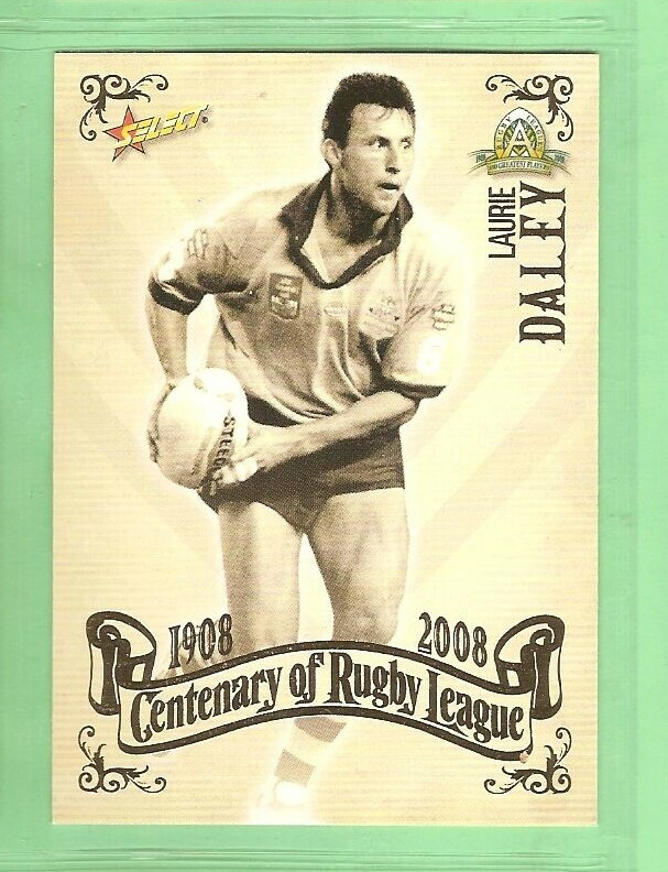 2008 RUGBY LEAGUE CENTENARY CARD #96 LAURIE DALEY, CANBERRA, JUNEE | eBay