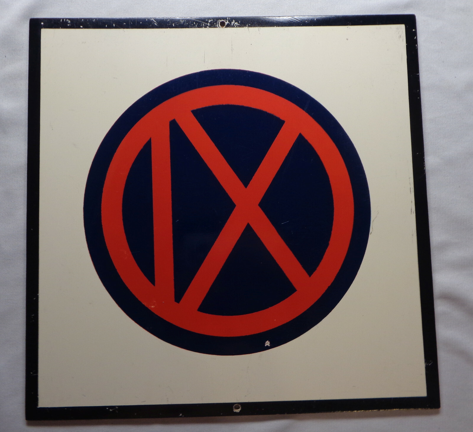 RARE WW1 AEF 9th IX Corps Isorel Masonite SSI Enameled Insignia Sign | eBay