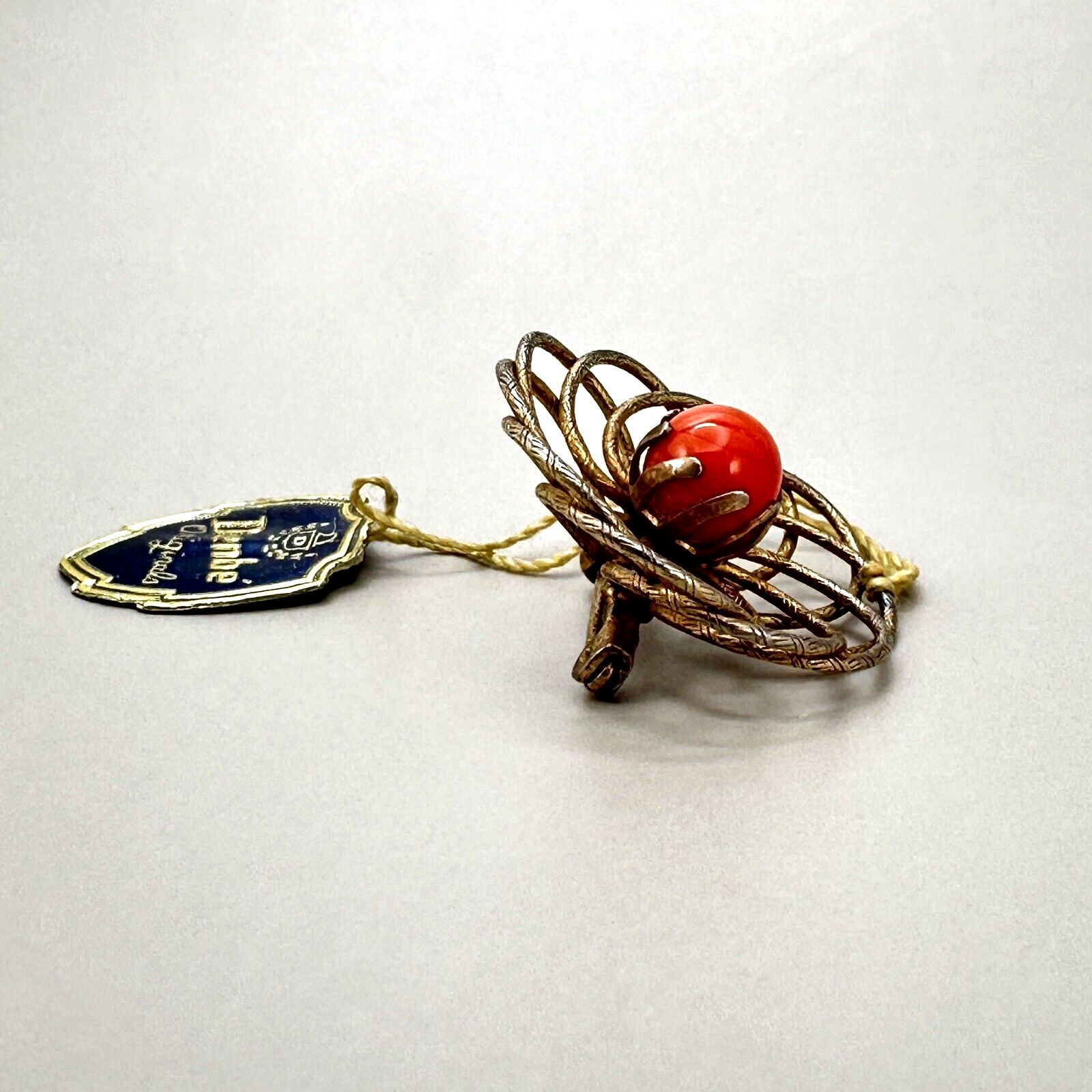 Vintage DENBE Kaleidoscope Circle Flower Brooch Original Tag New Old ...
