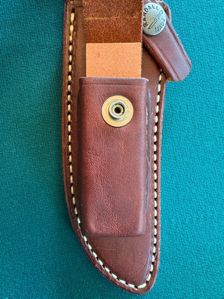 New Randall Leather Knife Sheath Model 3-5 with Sharpening Stone. | eBay