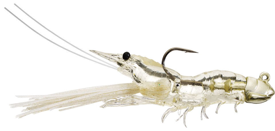 Live Target Fleeing Shrimp Pre-Rigged Soft Plastic Shrimp Redfish ...