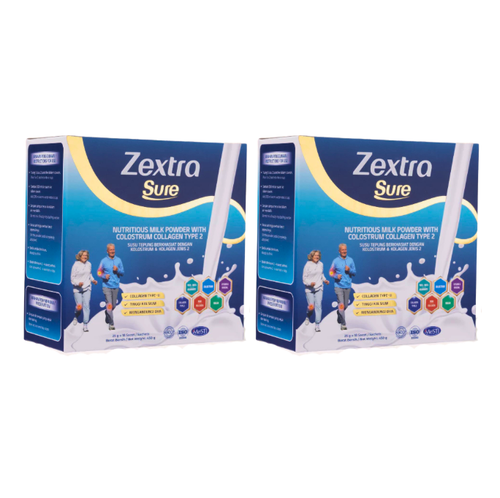 2 X Zextra Sure Milk Powder For Knee Pain Bones Joint Strengthen (18 ...