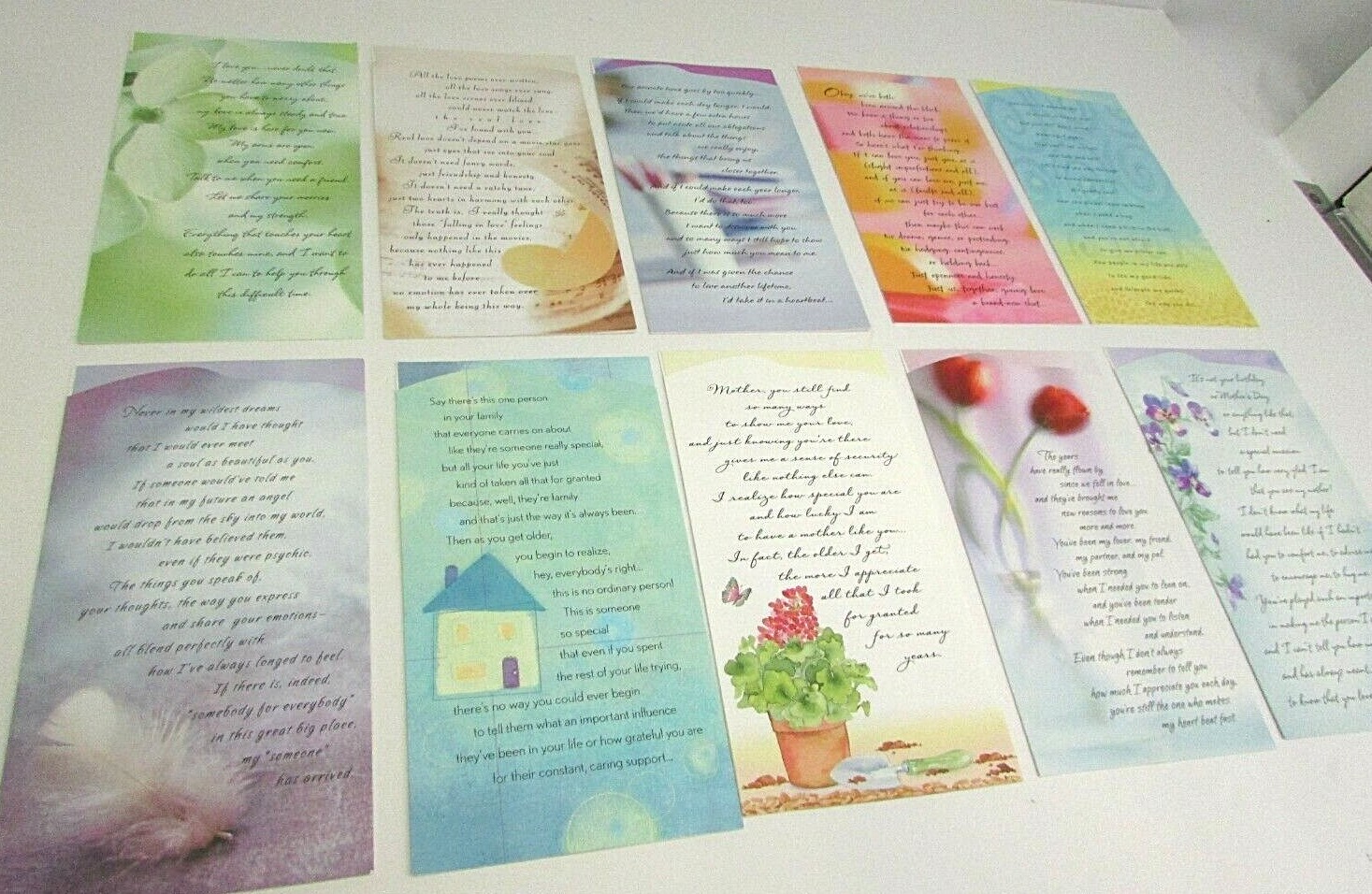 (10) Hallmark "Between You and Me" Love/Romance/Friendship Cards ...