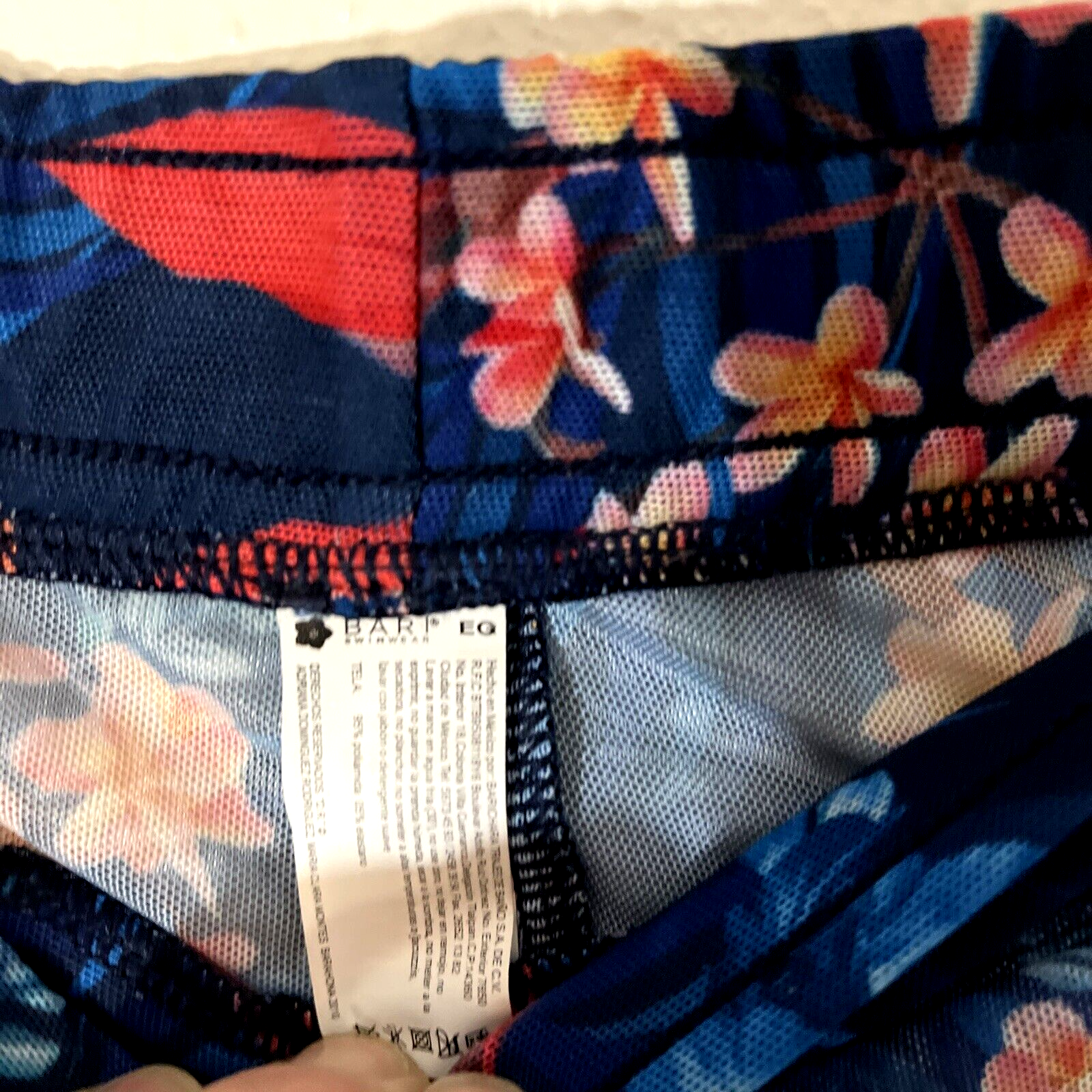 Bari Swimwear Sheer Pants Beach Pool Colorful Floral Print Size EG | eBay