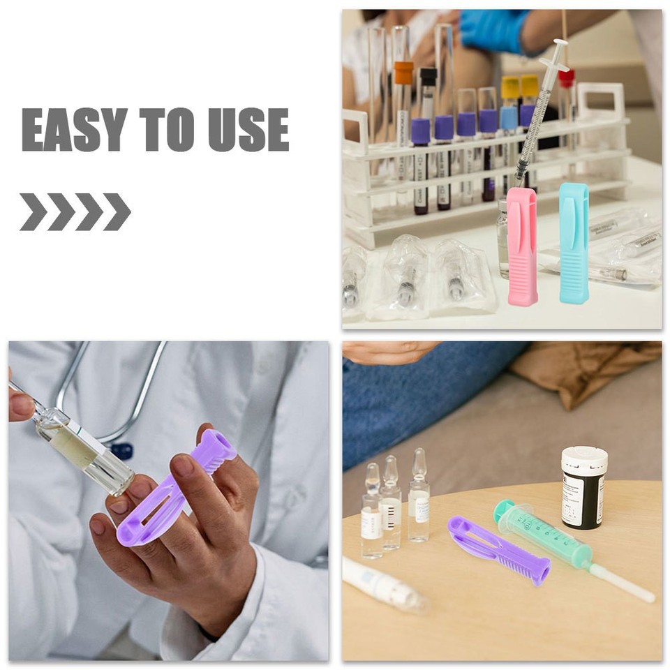 4pcs Nurse Ampoule Opener Plastic Vial Breaker Groove Design Ampule ...