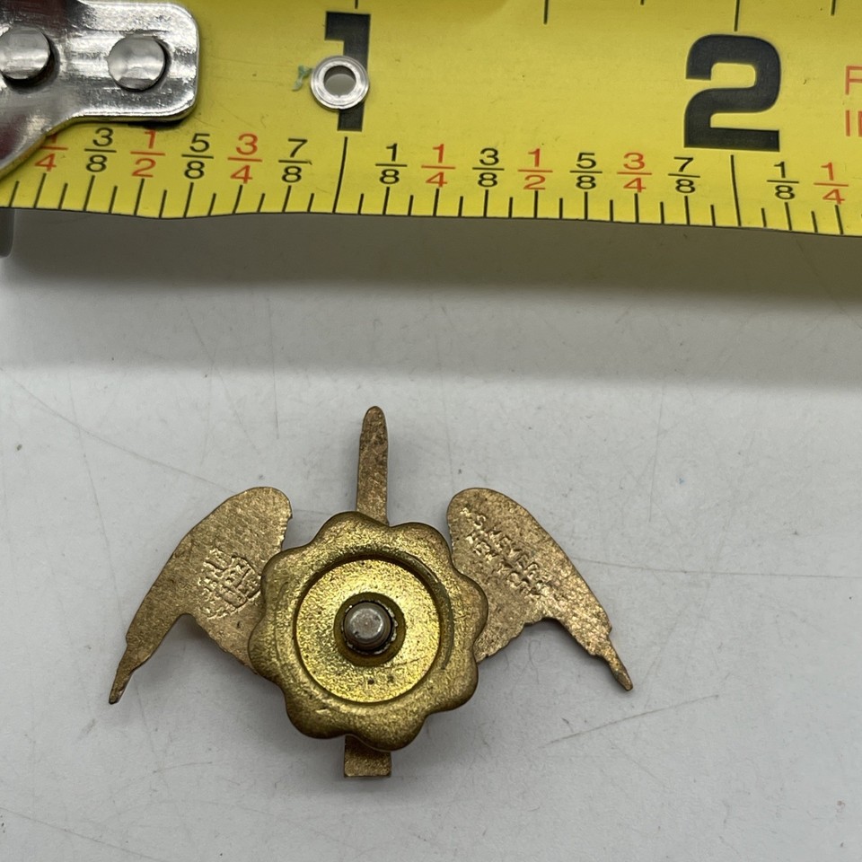 U.S. Military 64th Coast Artillery Regiment Unit Crest Pin Winged Screw ...