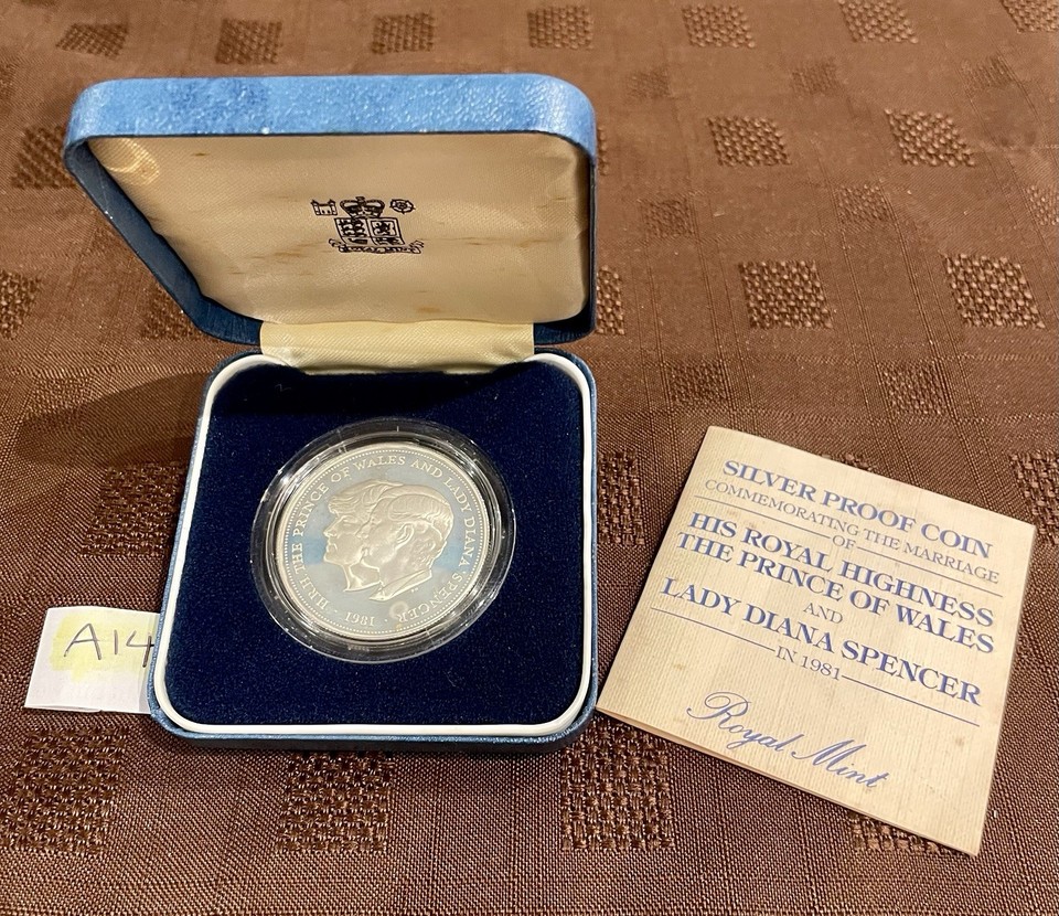 Royal Mint Silver Proof 1981 Crown Prince Charles & Diana Wedding | eBay UK