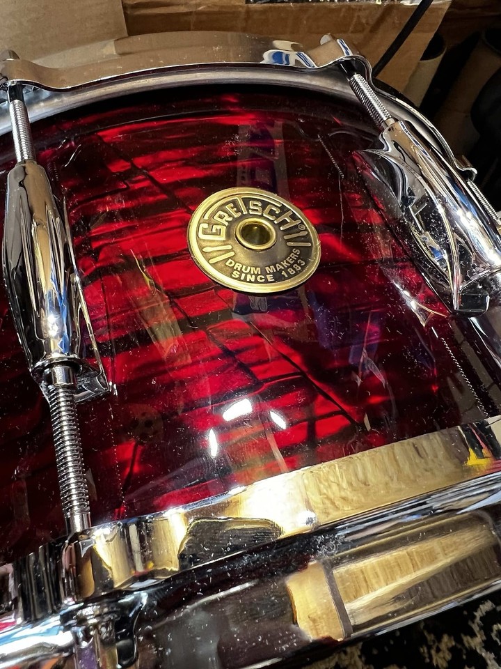 Gretsch 6.5" x 14" USA Custom Ridgeland Snare Drum - Ruby Red Pear | eBay