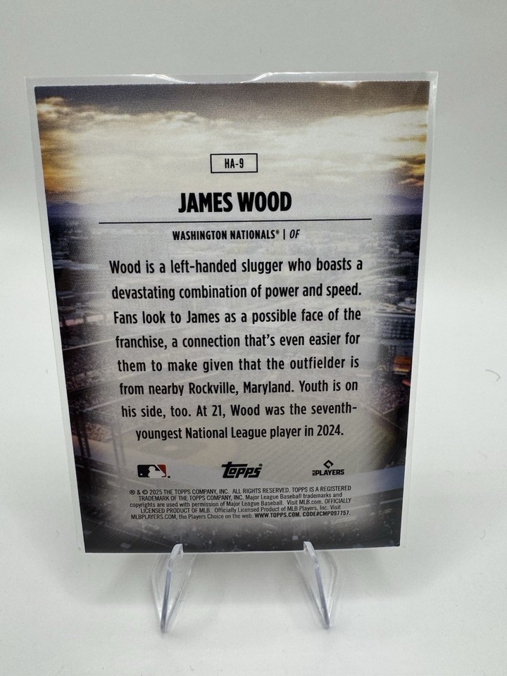 2025 Topps Series 1 #HA-9 James Wood Home Field Advantage (RC) | eBay