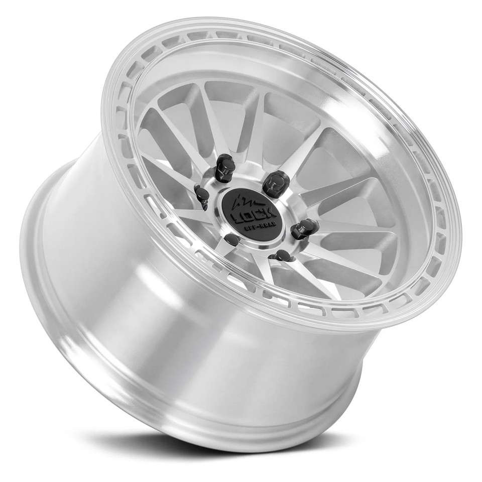 Lock Off-Road BAJA Wheels 17x8 (40, 5x114.3, 73.1) Machined Rims Set of ...