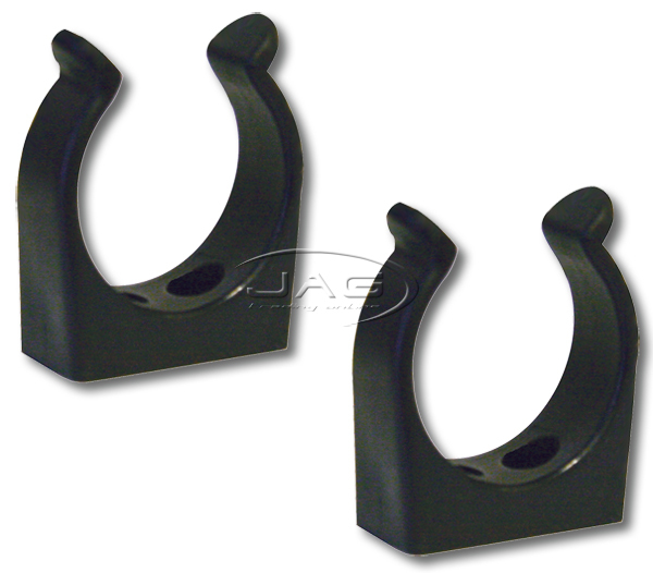 2 x 32mm NYLON TUBE HOLDER CLIPS - Boat Hook/Paddle/Oar/Stern Pole ...