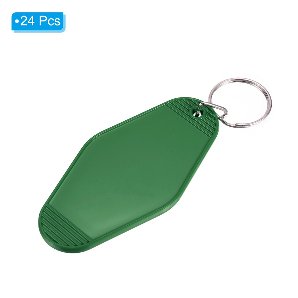 24 Pack Vintage Motel Keychain Blank Hotel Keychains Retro Key Tag ...